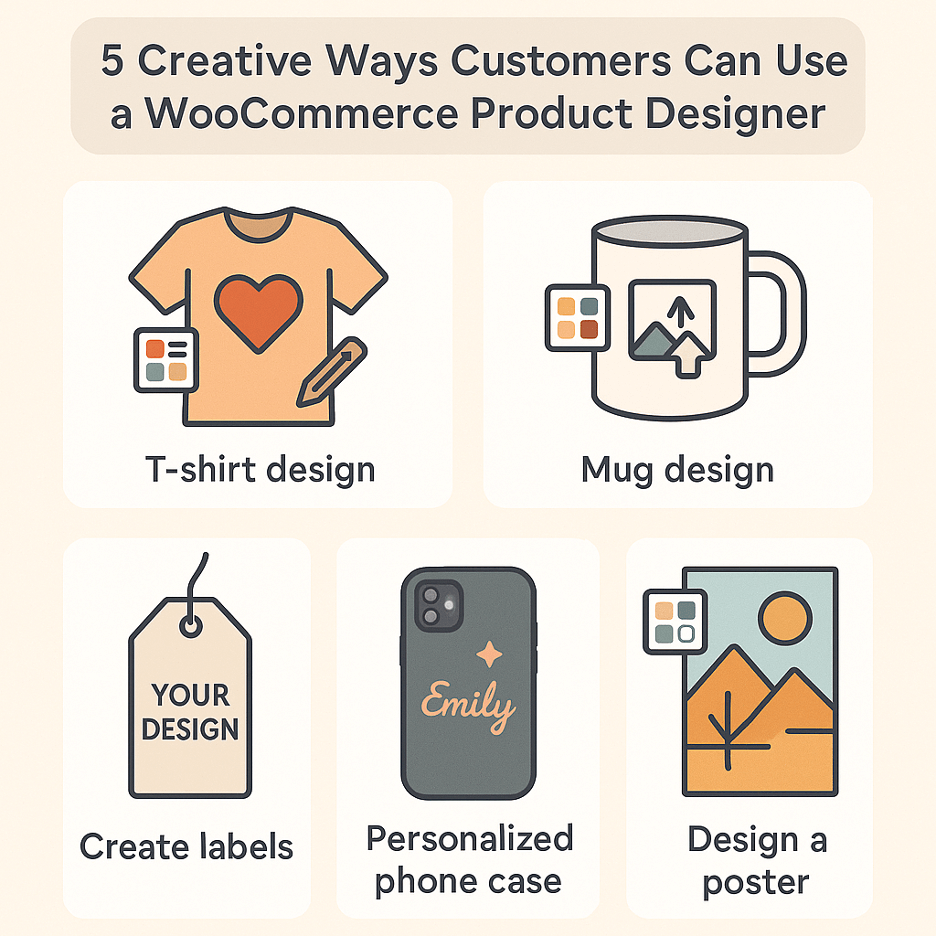 5 Creative Ways Customers Can Use a WooCommerce Product Designer – The ...